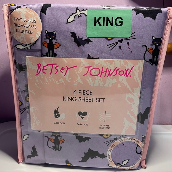 Betsey Johnson | Bedding | Betsey Johnson King Sheet Set | Poshmark